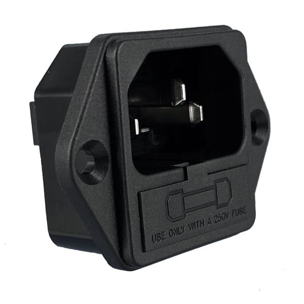 719W-00/02 - IEC 60320 C14 AC Power Inlet with Fuse holder