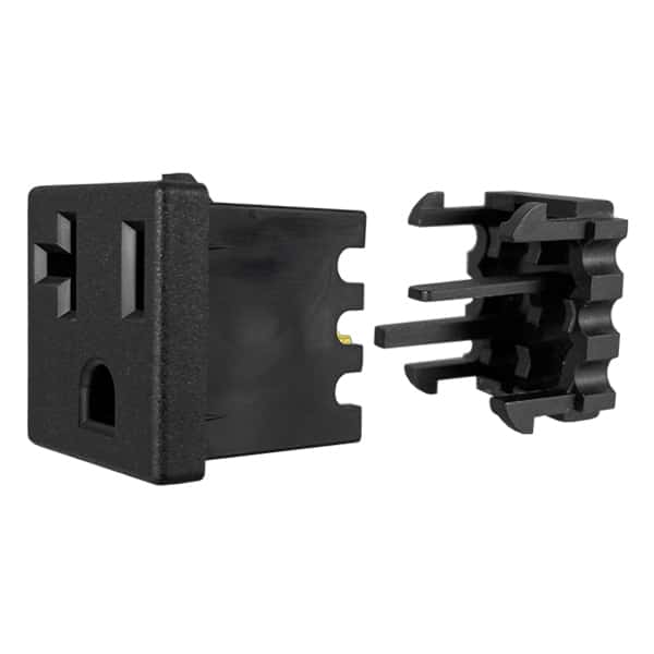 739W-X2/50 - NEMA 5-20R Snap-in AC Power Outlet with IDC Terminals