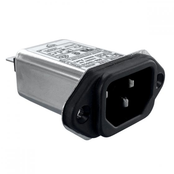 858-10/015 - Screw Mount IEC 60320 C14 Inlet Filter FASTON Terminals