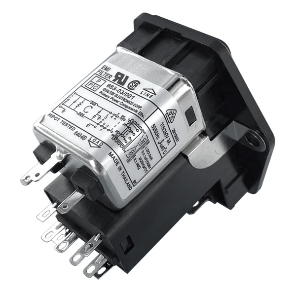 883-03/001 - Dual Fused Screw Mount IEC 60320 C14 Inlet Filter