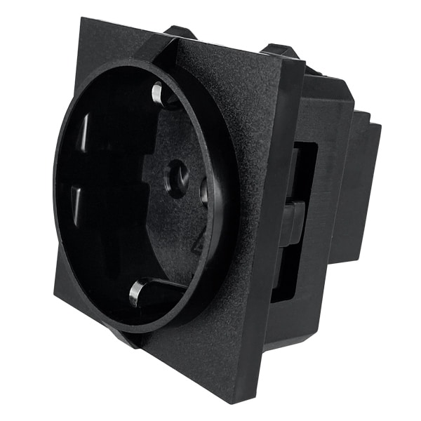 741W-A/02 - European CEE 7/3 Schuko EU1-16R Snap-in AC Receptacle