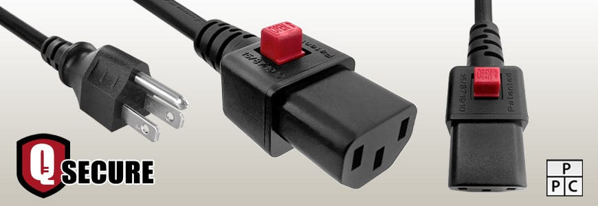 Q-Secure Locking Power Cords - Qualtek Electronics